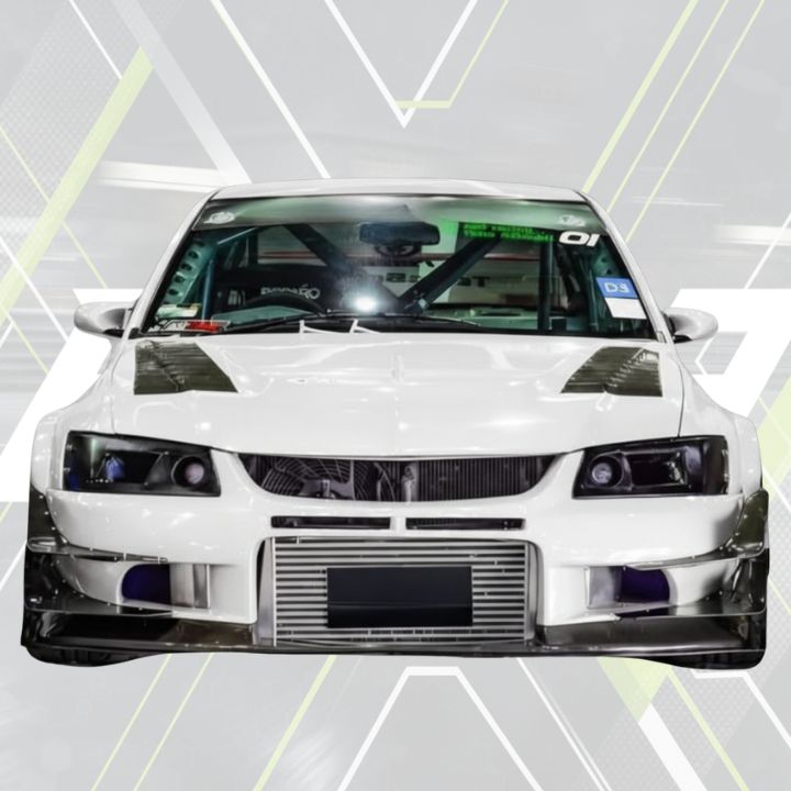 ETi Carbon Fiber Time Attack Voltex Front Bumper Canards - Elite Ti