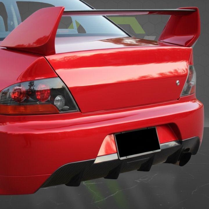 ETi Mitsubishi Evo 9 OEM JDM Rear Bumper Diffuser Cover - Elite Ti