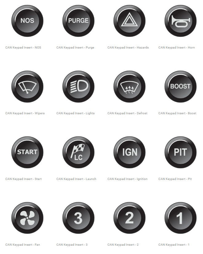 KEYPAD INSERTS - Elite Ti
